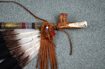 Calumet Fancy Native American Eagle Ceremonial Peace Pipe